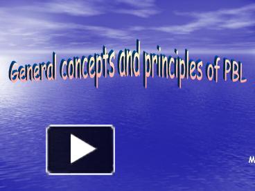 PPT – ??????????????????????? PBL ...