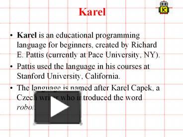 Karel presentation | free to view