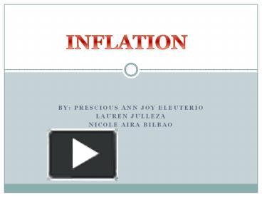 Inflation presentation | free to download