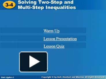 PPT – Warm Up PowerPoint presentation | free to download - id: 7c0761-MTUwM