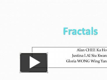 Fractals presentation | free to download