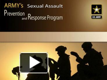Army Policy on Sexual Assault presentation | free to view