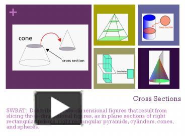 Cross Sections presentation | free to view