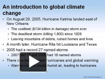 An introduction to global climate change presentation | free to download