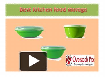 Best Kitchen food storage presentation | free to download