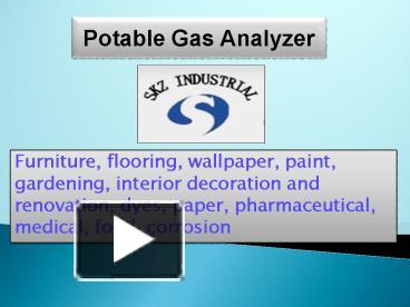 PPT – Potable Gas Analyzer PowerPoint presentation | free to download ...