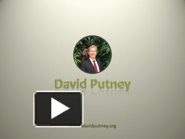 PPT – David Putney Principal | Presentation, Info & Images PowerPoint ...