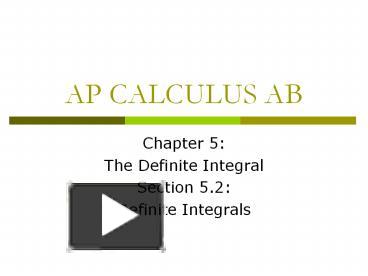 AP CALCULUS AB presentation | free to view