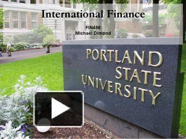 PPT – International Finance PowerPoint presentation | free to view - id ...