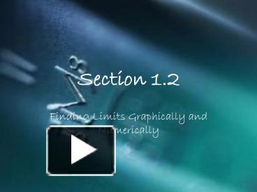 Finding Limits Graphically and Numerically presentation | free to download