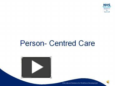 Person- Centred Care presentation | free to download