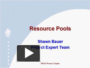 PPT – Resource Pools PowerPoint presentation | free to download - id ...