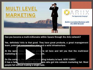 PPT – MLM PowerPoint presentation | free to download - id: 7cb705-NzIxN