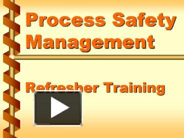 Process Safety Management presentation | free to download