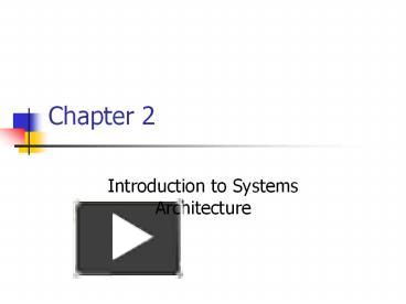 Introduction to Systems Architecture presentation | free to download