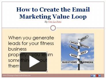 How to Create the Email Marketing Value Loop presentation | free to ...