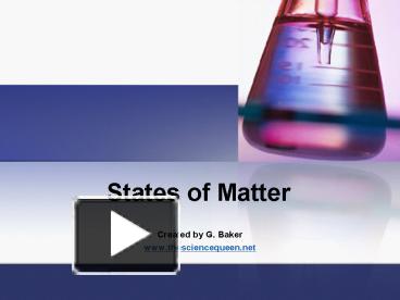 PPT – States of Matter PowerPoint presentation | free to download - id ...