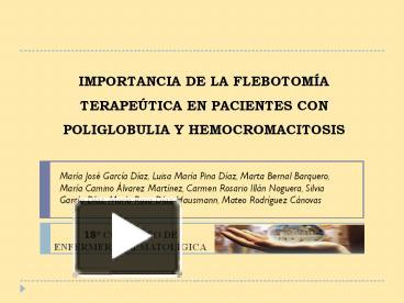 PPT – IMPORTANCIA DE LA FLEBOTOM PowerPoint presentation | free to ...