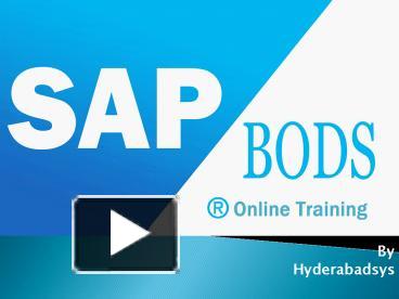 PPT – One of the Best SAP BODS Online Training. PowerPoint presentation ...
