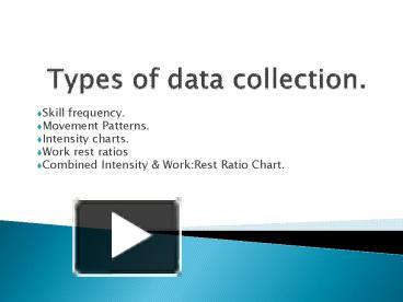 Types of data collection. presentation | free to view