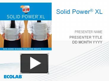 Solid Power presentation | free to view