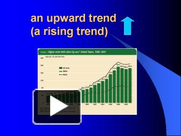 an upward trend (a rising trend) presentation | free to download