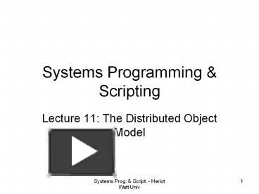 PPT – Systems Programming PowerPoint presentation | free to download ...