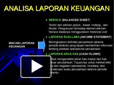 ANALISA LAPORAN KEUANGAN presentation | free to download