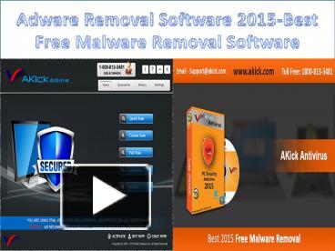 PPT – Best Adware Removal Software Tool 2015 PowerPoint presentation ...