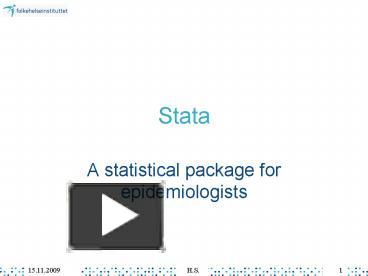 Stata presentation | free to view