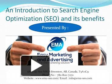 PPT – Search Engine Optimization and Its Benefits PowerPoint ...