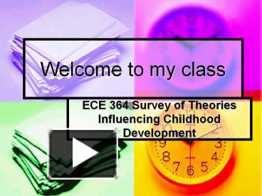 Welcome to my class presentation | free to download