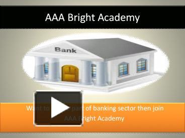 PPT – Bank Coaching Institutes in Jalandhar (1) PowerPoint presentation ...