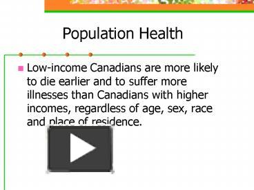 PPT – Population Health PowerPoint presentation | free to view - id ...