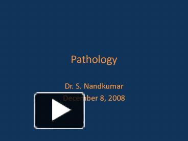 Pathology presentation | free to view