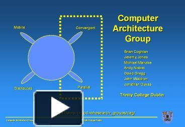 PPT – Computer Architecture Group PowerPoint presentation | free to ...