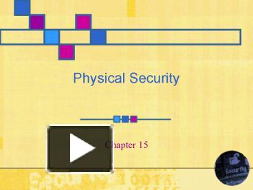 Physical Security presentation | free to view