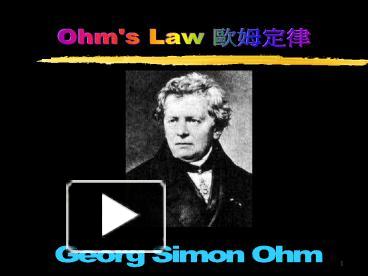 Georg Simon Ohm presentation | free to view