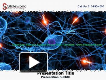 PPT – Nervous System Powerpoint Template PowerPoint presentation | free ...