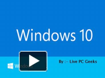 Windows 10 Features presentation | free to download
