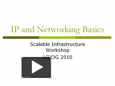 PPT – IP and Networking Basics PowerPoint presentation | free to view ...