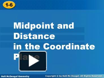 Midpoint and Distance presentation | free to view