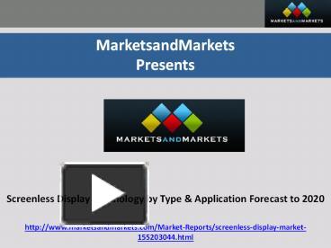 Screenless Display Technology presentation | free to download