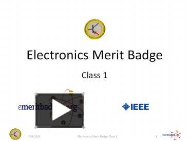 Electronics Merit Badge presentation | free to download