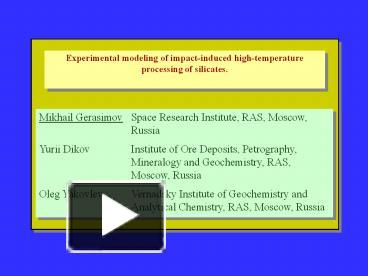 Schematic cratering process presentation | free to download