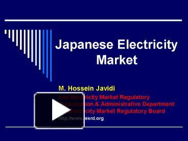 PPT – Japanese Electricity Market PowerPoint presentation | free to ...