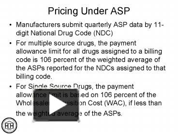 Pricing Under ASP presentation | free to download