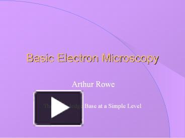 PPT – Basic Electron Microscopy PowerPoint presentation | free to ...