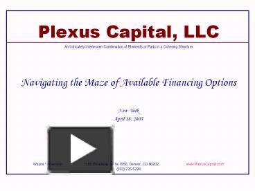 Plexus Capital, LLC presentation | free to download