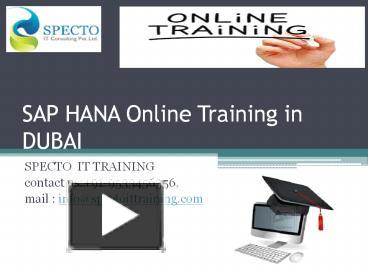 PPT – SAP HANA Online Training in Dubai PowerPoint presentation | free ...